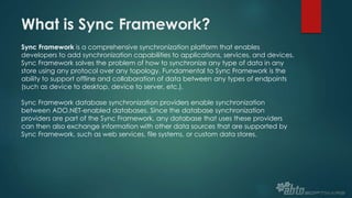 Microsoft Sync Framework (part 1) ABTO Software Lecture Garntsarik | PPSX | Databases | Computer ...