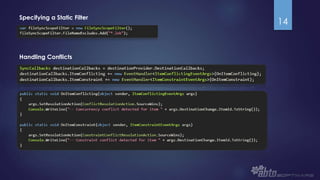 Microsoft Sync Framework (part 2) ABTO Software Lecture Garntsarik | PPSX | Databases | Computer ...