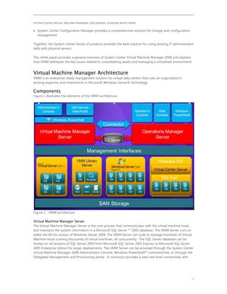 Microsoft India - System Center Virtual Machine Manager 2008 Whitepaper ...