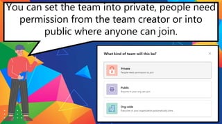 MICROSOFT TEAMS.pptx | Web Conferencing | Computer Software and Applications