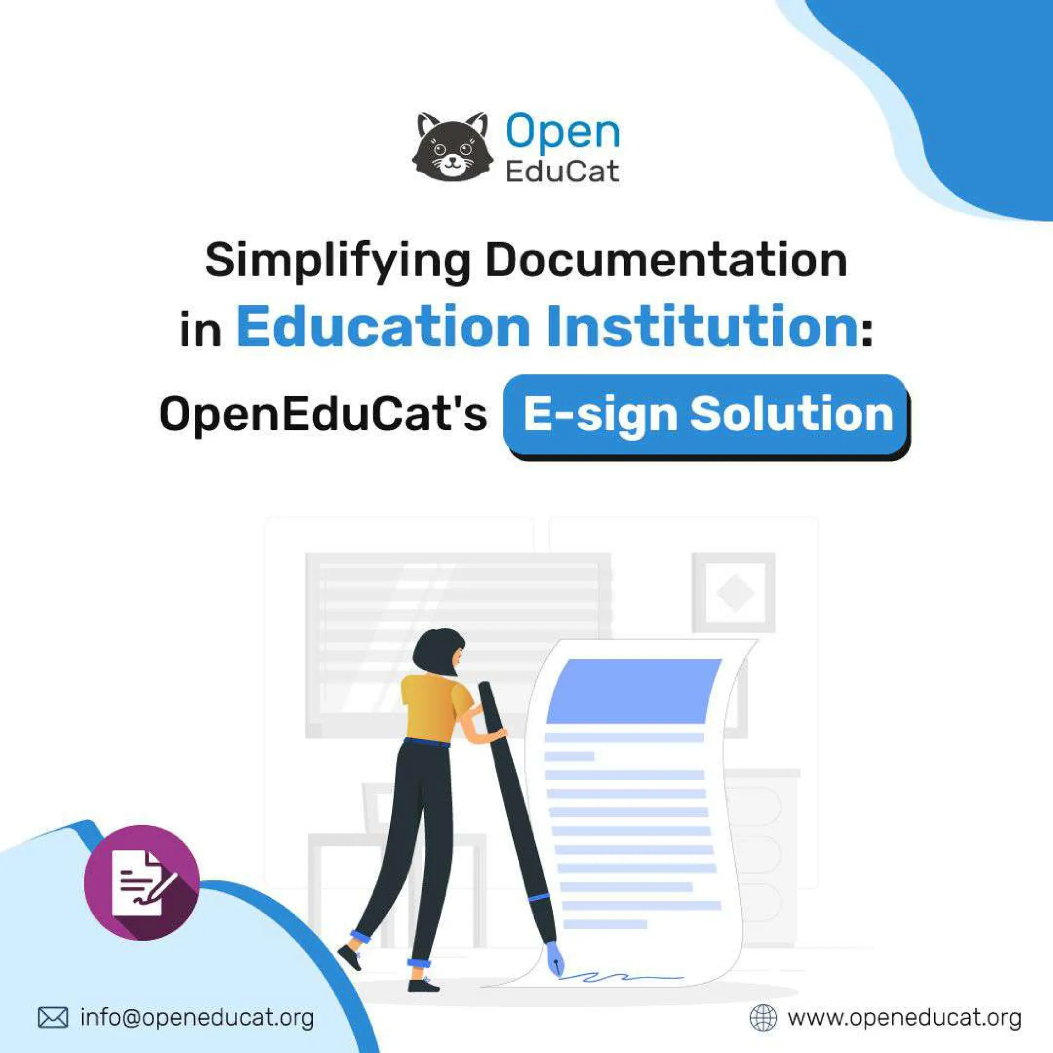 Simplifying Documentation in Education Institution: OpenEduCat's E-sign ...