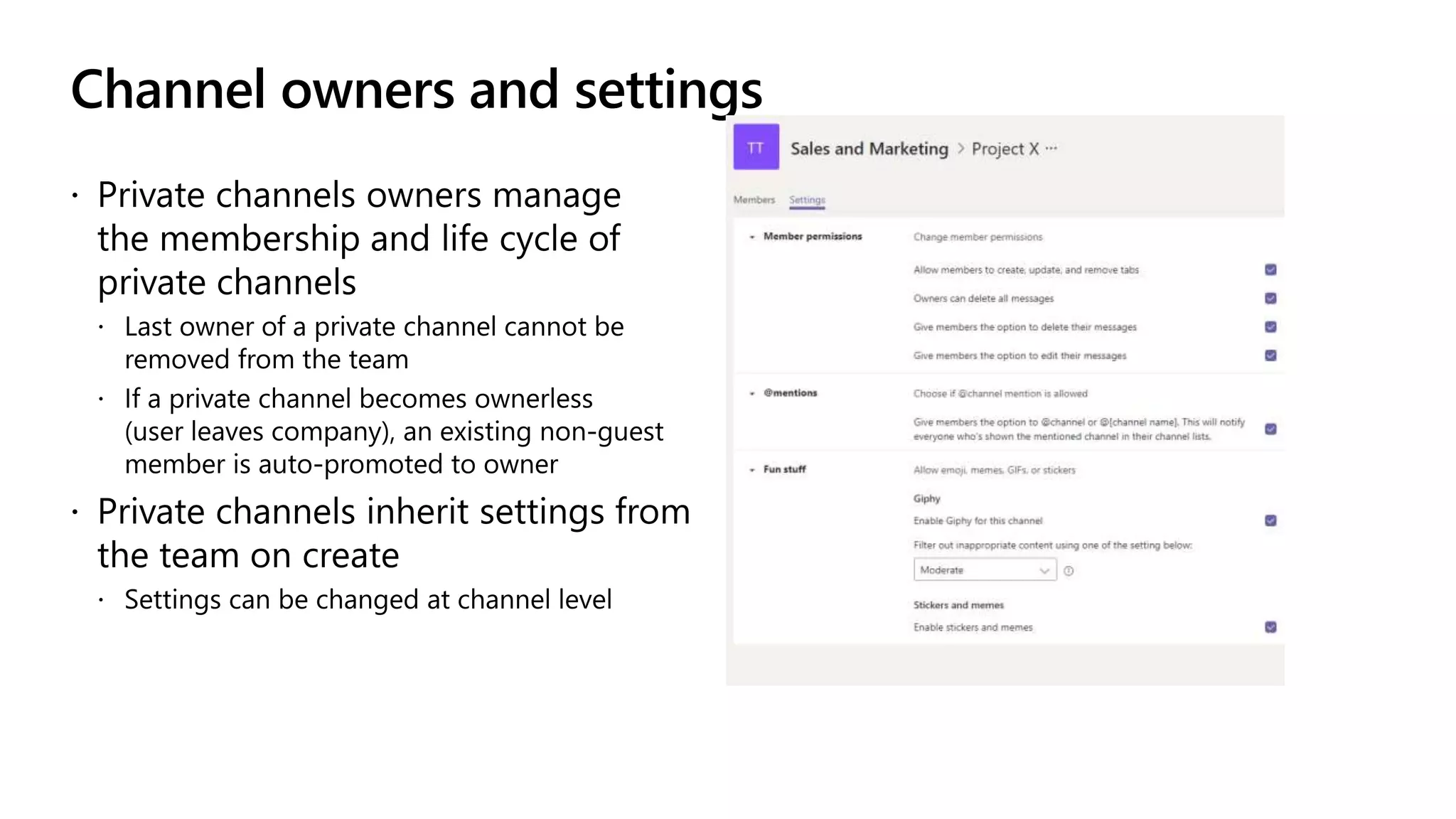 Overview of Private Channels in Microsoft Teams | PPTX