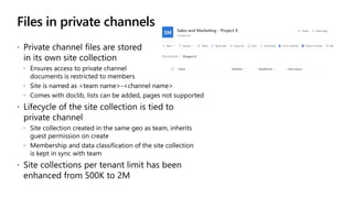 Overview of Private Channels in Microsoft Teams | PPTX