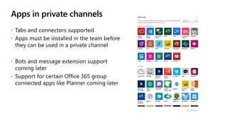 Overview of Private Channels in Microsoft Teams | PPTX