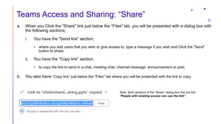 Microsoft Teams Access and Sharing.pptx