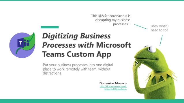 Digitizing business processes with Microsoft Teams Custom app ...