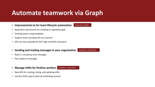 Microsoft Teams Development - Conversational AI | PPTX