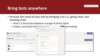 Microsoft Teams Development - Conversational AI | PPTX