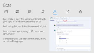 Microsoft Teams as a Development Platform | PPT