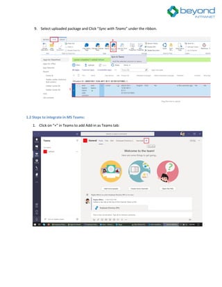 Microsoft teams employee onboarding | PDF