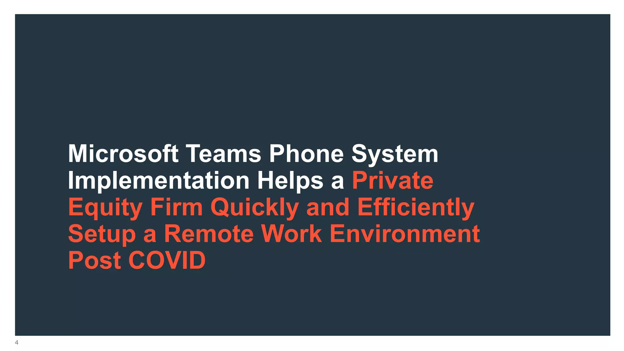 Microsoft teams phone system implementation by synoptek | PPTX