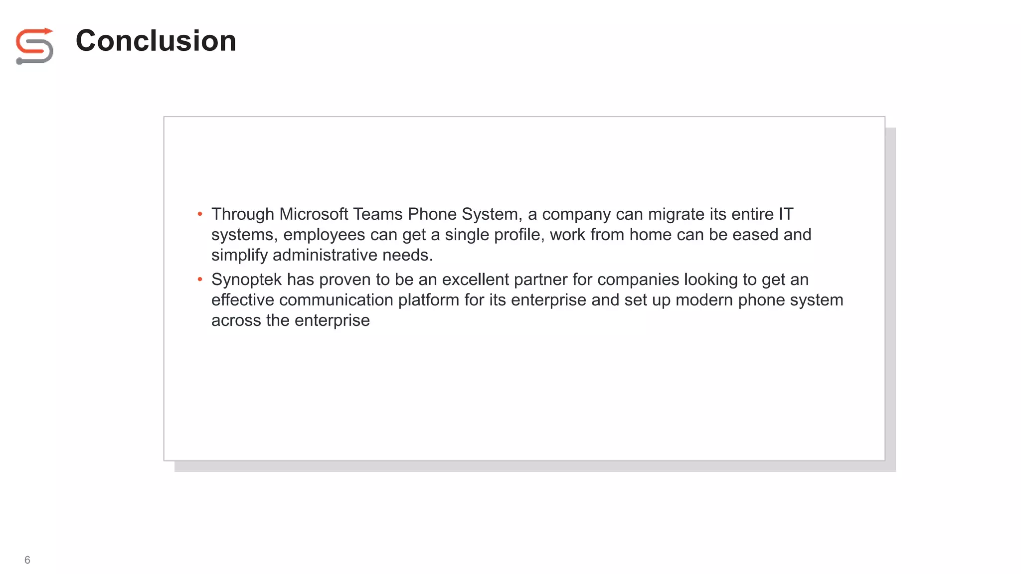 Microsoft teams phone system implementation by synoptek | PPTX