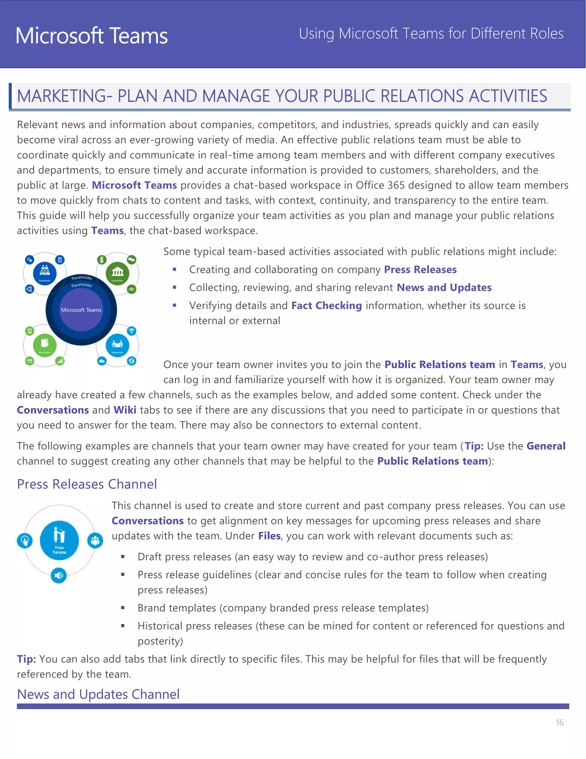Microsoft teams role specific guide | PDF | Web Conferencing | Computer ...
