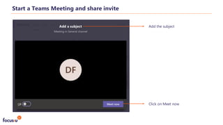 Microsoft Teams Tutorial | PDF
