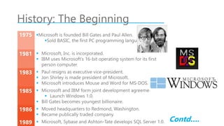 Microsoft technologies presentation | PPTX