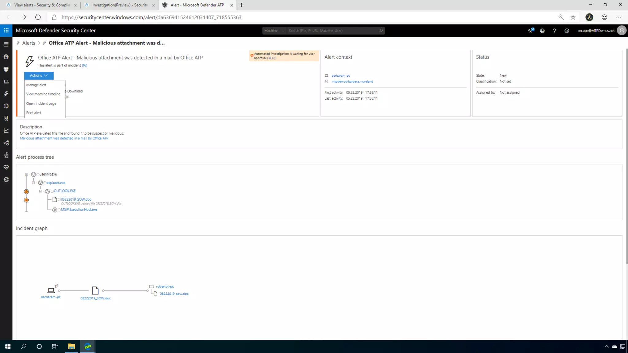 Microsoft Threat Protection Automated Incident Response | PPTX