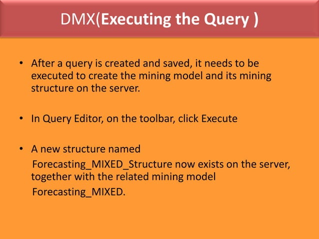 MS SQL SERVER: Microsoft time series algorithm | PPTX