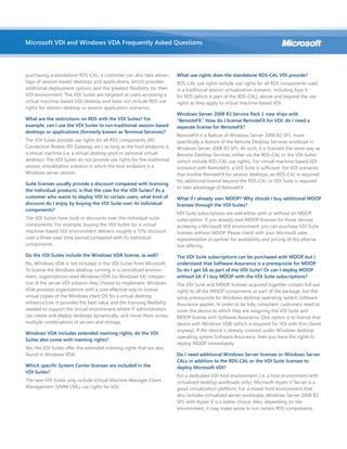Microsoft VDI, VDA FAQ 3.0 | PDF
