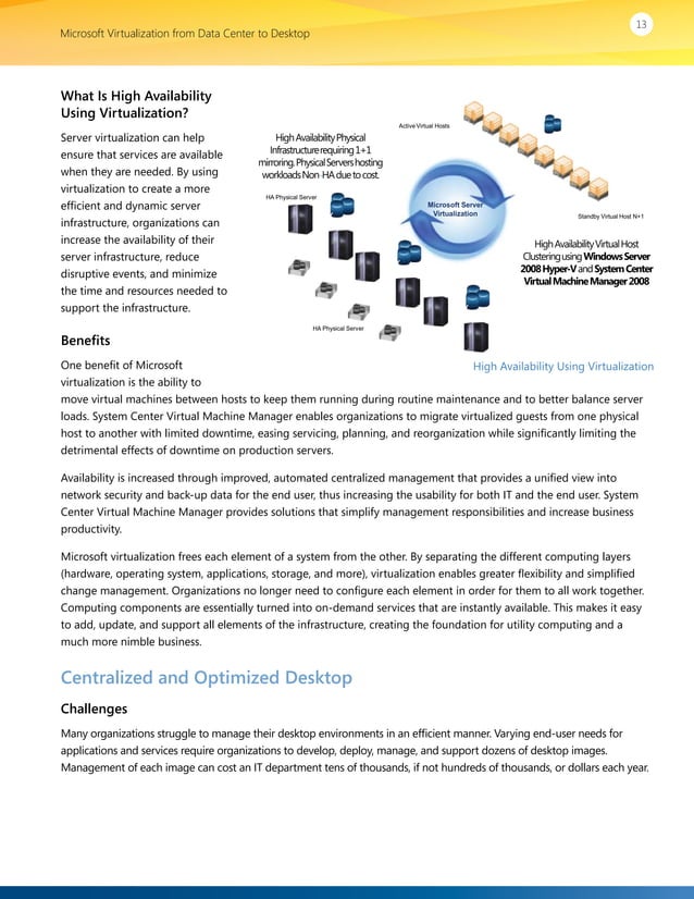 See How Virtualization can help Organisations to Improve their Datacenters: Whitepaper | PDF