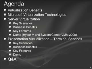 Microsoft.Virtualization.Technologies Son Vu | PPT