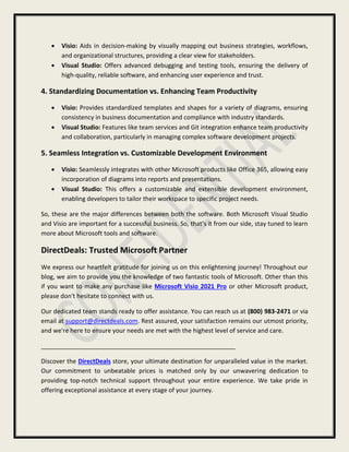 Microsoft Visual Studio vs Visio: 2023 Showdown | PDF