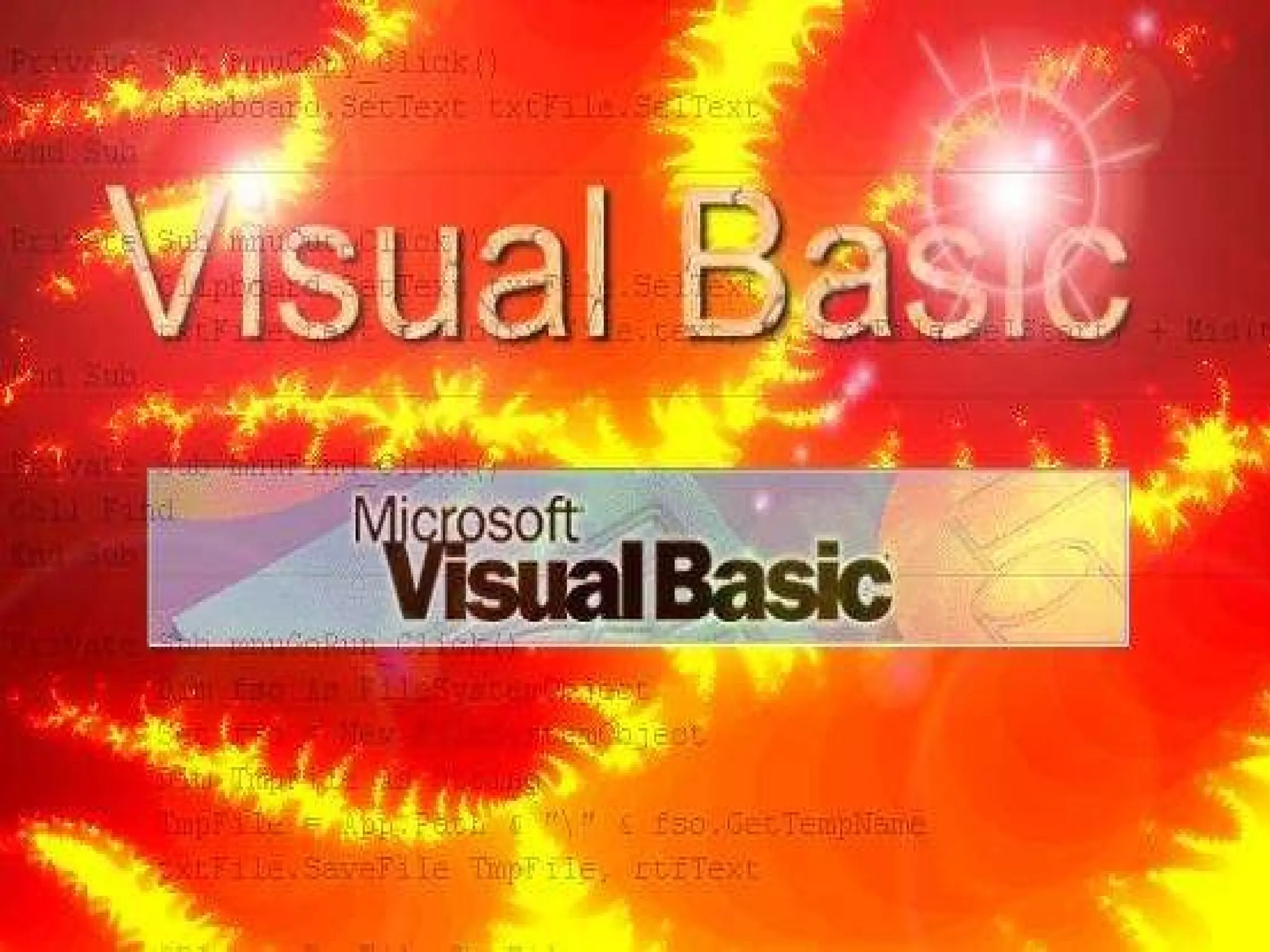 Microsoft Visual Basic Ppt