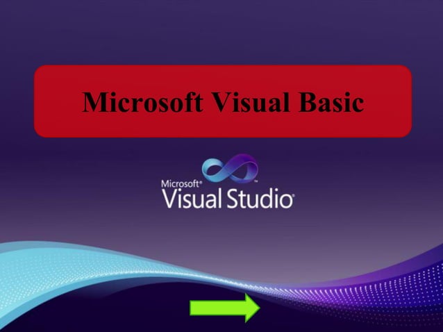 โปรแกรม Microsoft visual basic | PPT