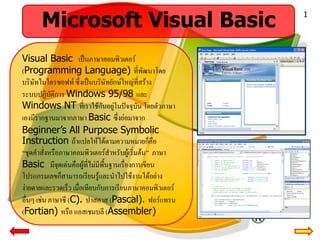 โปรแกรม Microsoft visual basic | PDF