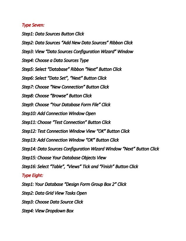 Microsoft visual studio and database access work guide | PDF