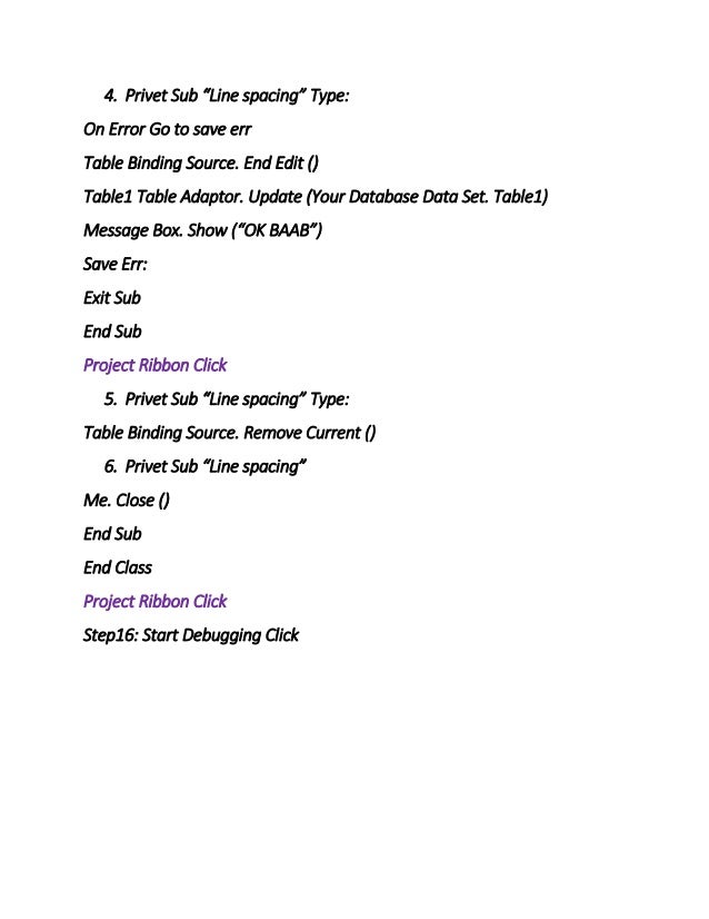 Microsoft visual studio and database access work guide | PDF