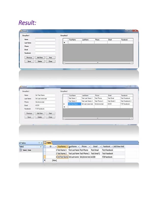 Microsoft visual studio and database access work guide | PDF