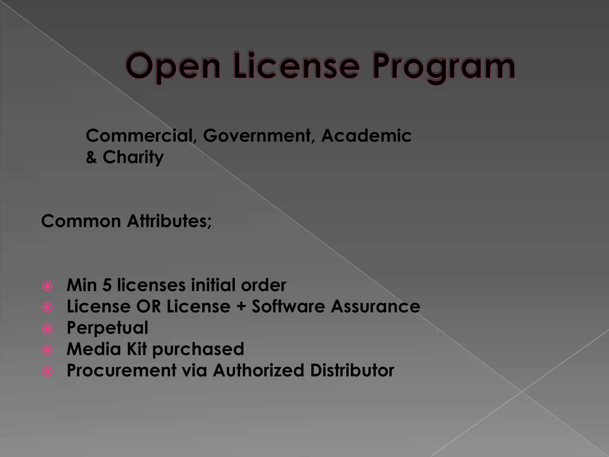 Microsoft Volume Licensing Business | PPTX | Operating Systems ...