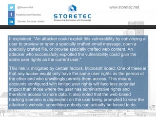 Microsoft warns of potential attacks | PPT