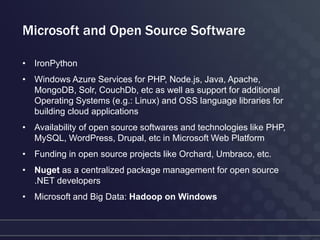 Microsoft, Web Standards and OSS | PPT
