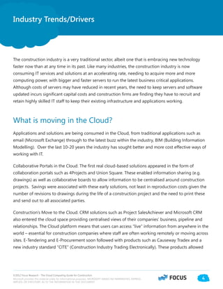 Microsoft Whitepaper: Cloud Computing Guide for Construction | PDF