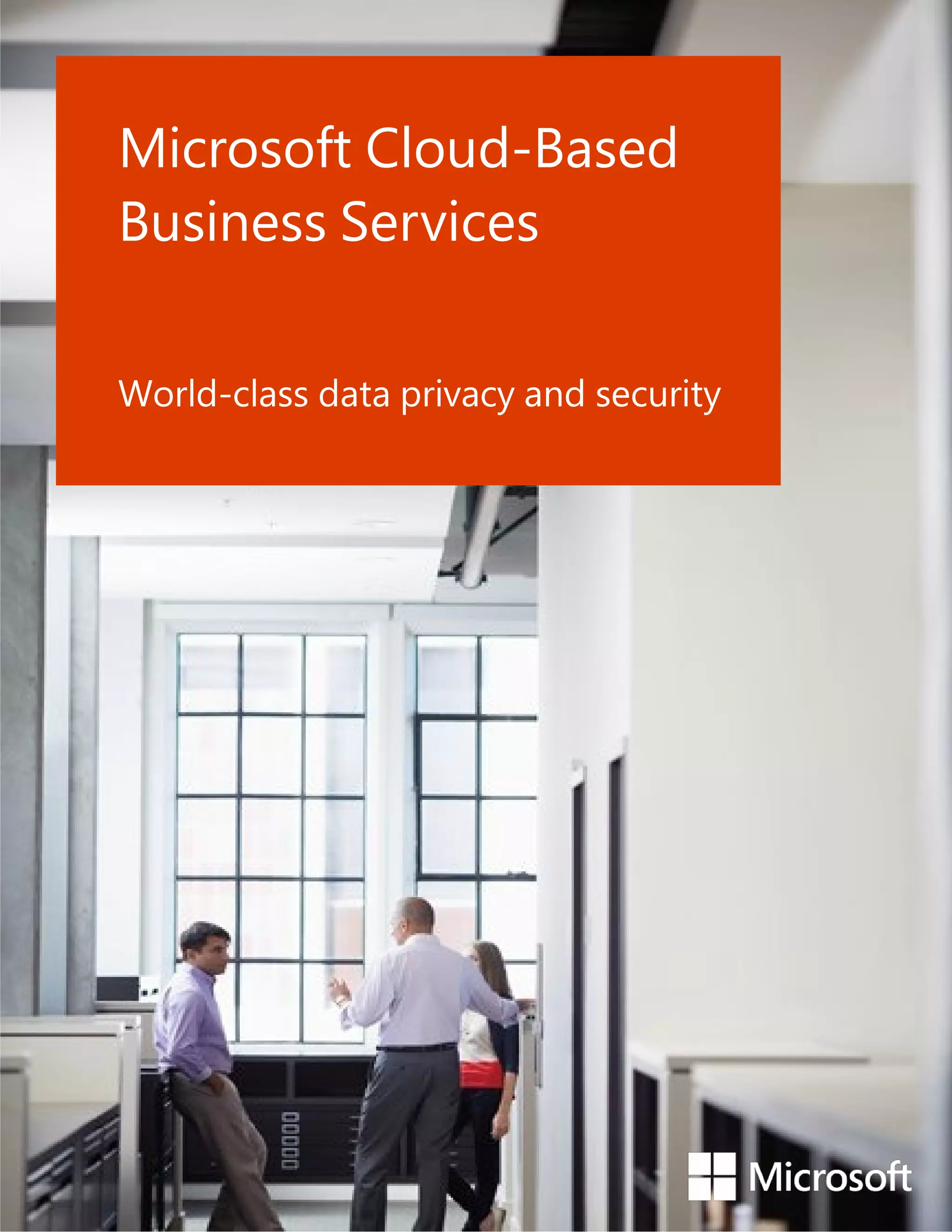 Microsoft Whitepaper: Cloud Privacy Guide | PDF