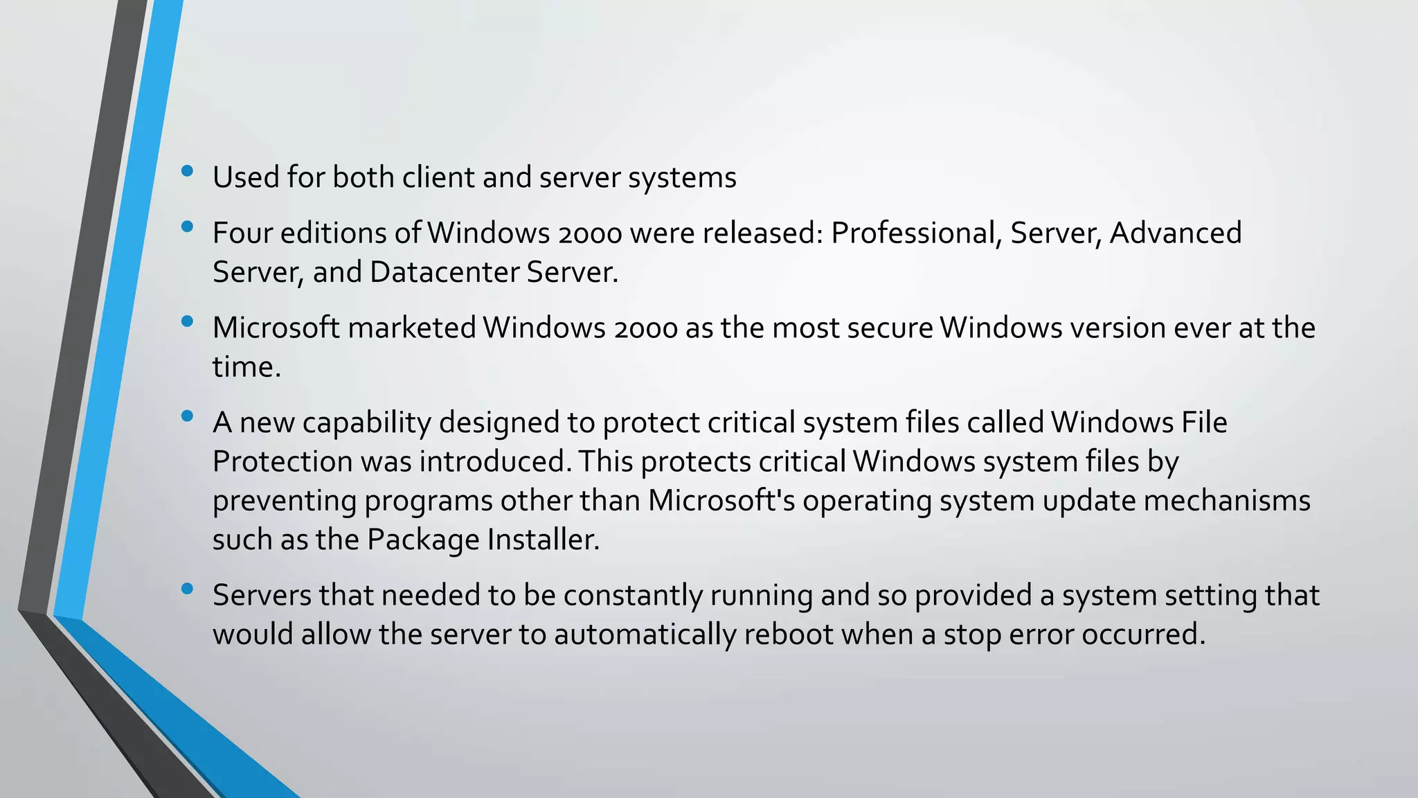 Evolution of Microsoft windows operating systems | PPTX