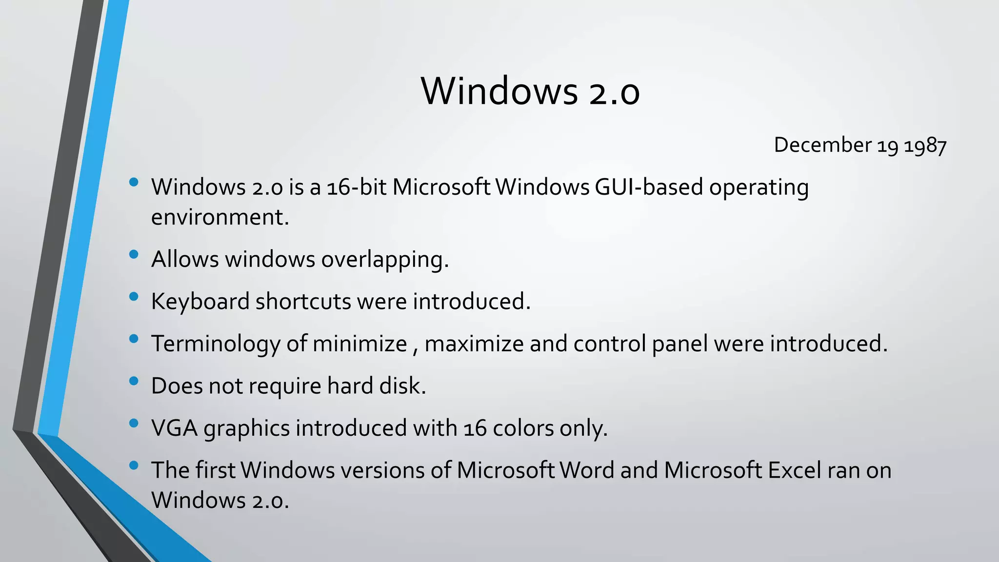 Evolution of Microsoft windows operating systems | PPTX