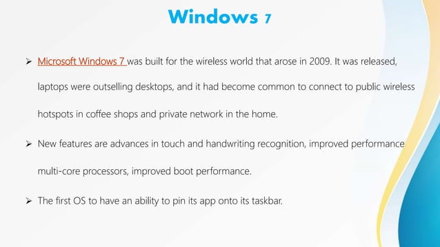 Microsoft windows Operating Systems | PPTX