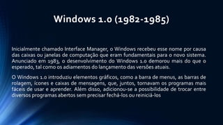 Microsoft windows aula 01 | PPTX