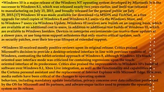 Operating System - Microsoft Windows 10 | PPTX