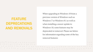Operating System - Microsoft Windows 10 | PPTX
