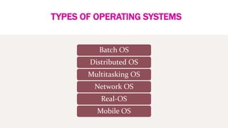 Operating System - Microsoft Windows 10 | PPTX