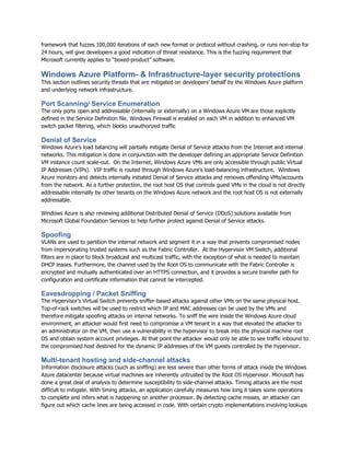 Microsoft Windows Azure - Security Best Practices for Developing Windows Azure Applications ...