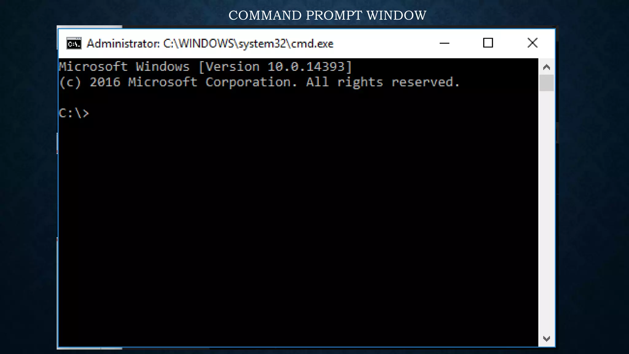 Microsoft windows command prompt | PPTX