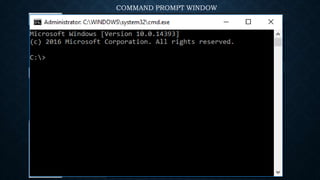 Microsoft windows command prompt | PPTX