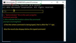 Microsoft windows command prompt | PPTX