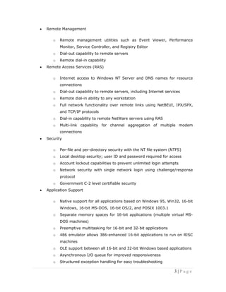 Microsoft Windows Nt | PDF
