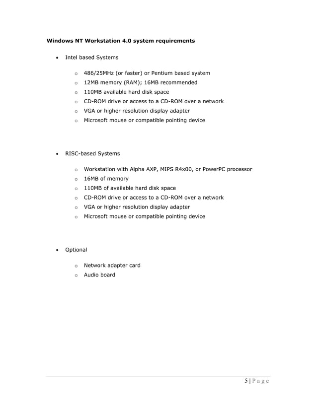 Microsoft Windows Nt | PDF