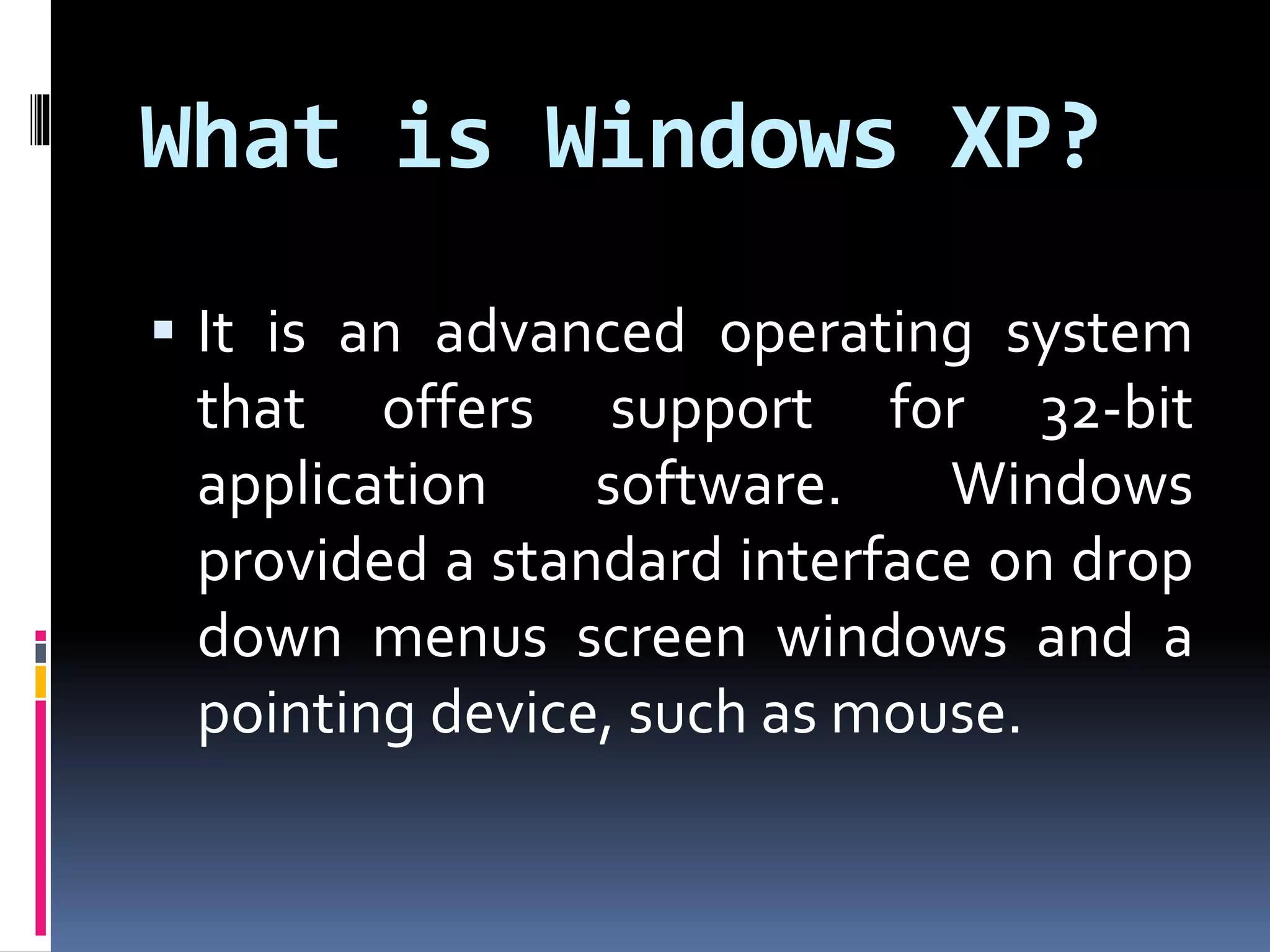 Microsoft windows operating concept | PPT
